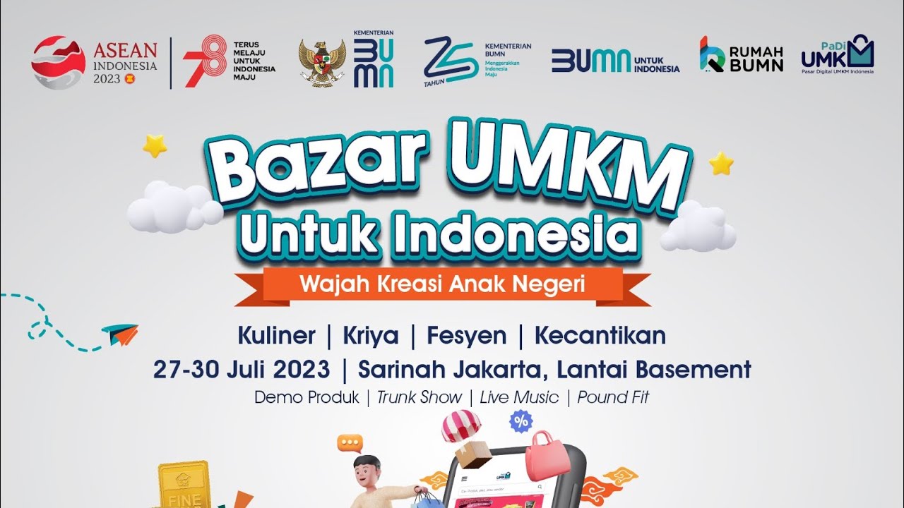 Bazar UMKM Untuk Indonesia kembali hadir di bulan Juli