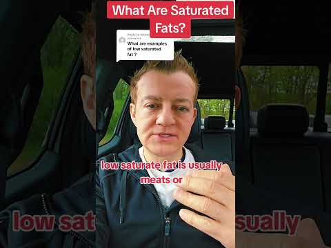 What are examples of high or low saturated fats? #saturatedfat #cholesterol #medicine