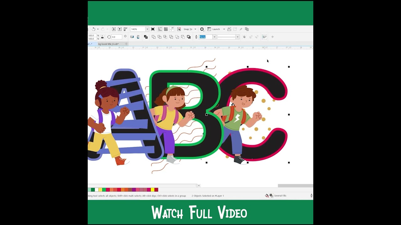 how to design book title cover with vector illustration beginner friendly tutorial #bookcoverdesign