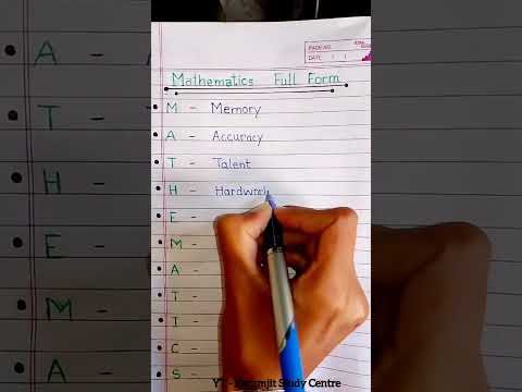 Mathematics full form |Full Form of Mathematics | #karamjitstudycentre