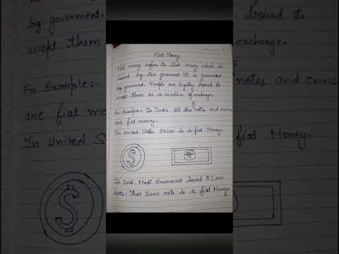 Meaning of Fiat Money with best example #class 12 #macroeconomics #economics