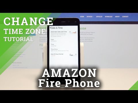 Date & Time Settings in AMAZON Fire Phone - Set Up Time Zone