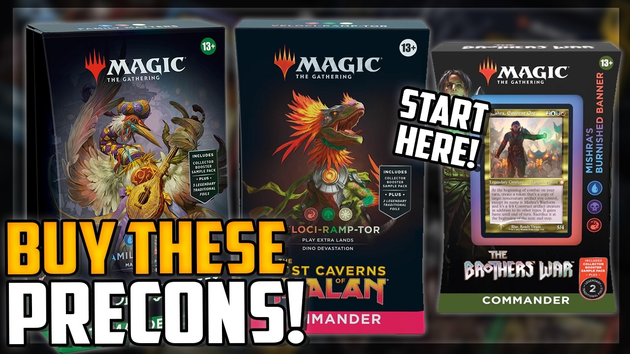Top 5 Best Precon Decks for Commander for Beginners! (Bloomburrow UPDATE!) - Magic: The Gathering