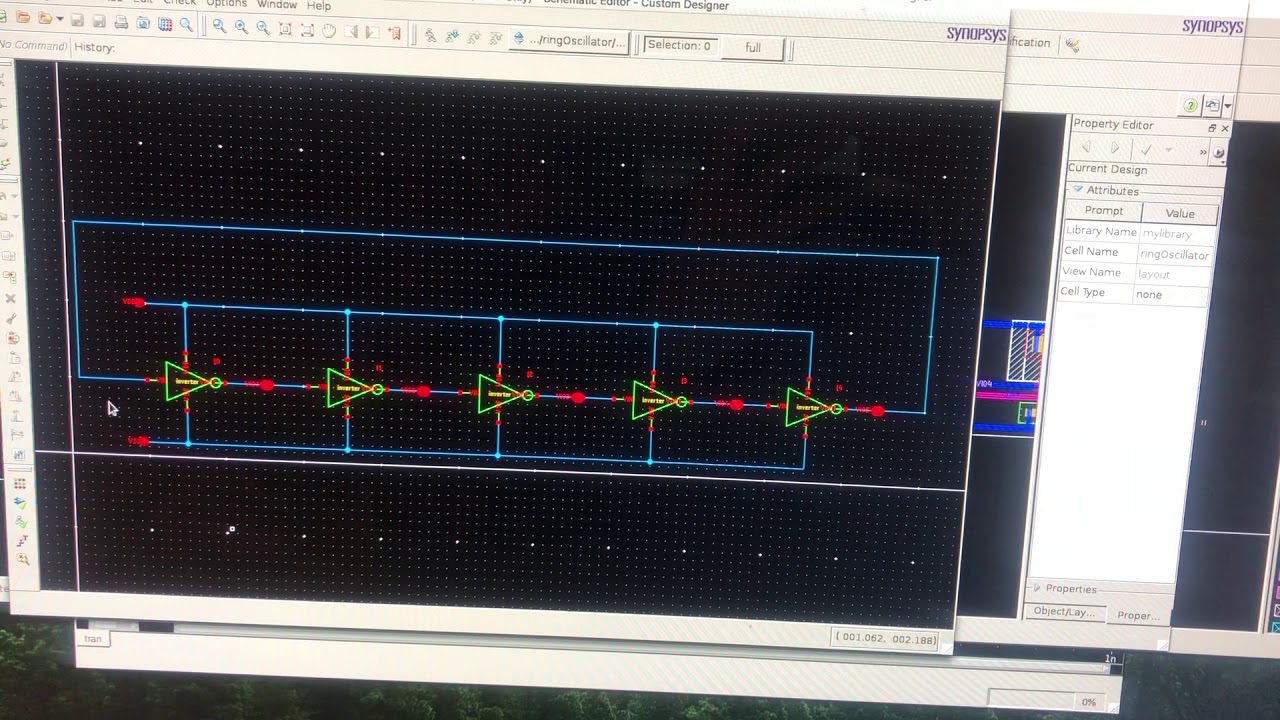 Ricardo Vera EECS168 Lab 3 - Ring Oscillator