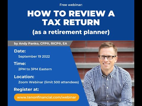 How to Review a Tax Return (as a Retirement Planner)