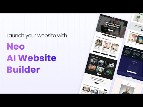 Launch your website in minutes with Neo's AI website builder
