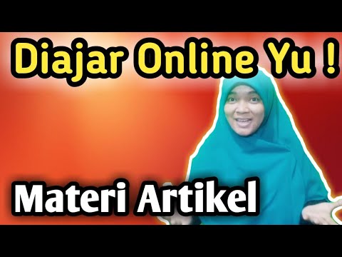 MATERI BAHASA SUNDA SMP KELAS VIII ARTIKEL