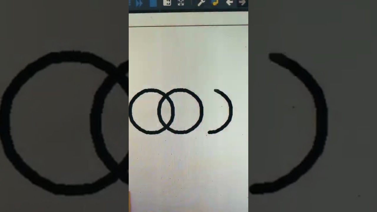 Making Audi logo in python. #python