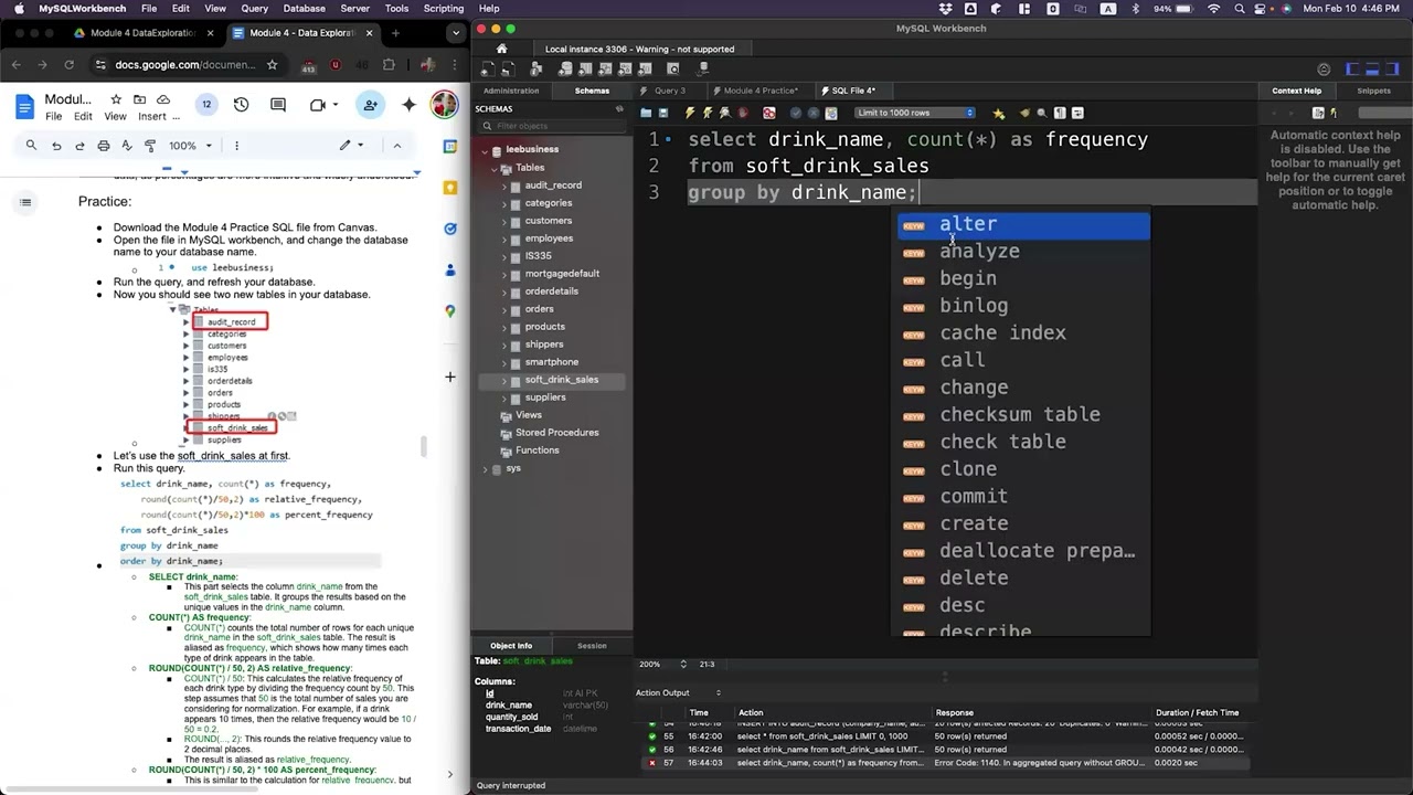 IS335 Module 4 Practice