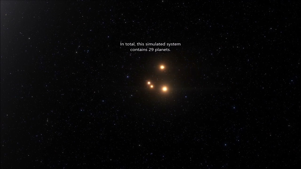 A System With Seven Stars in SpaceEngine!
