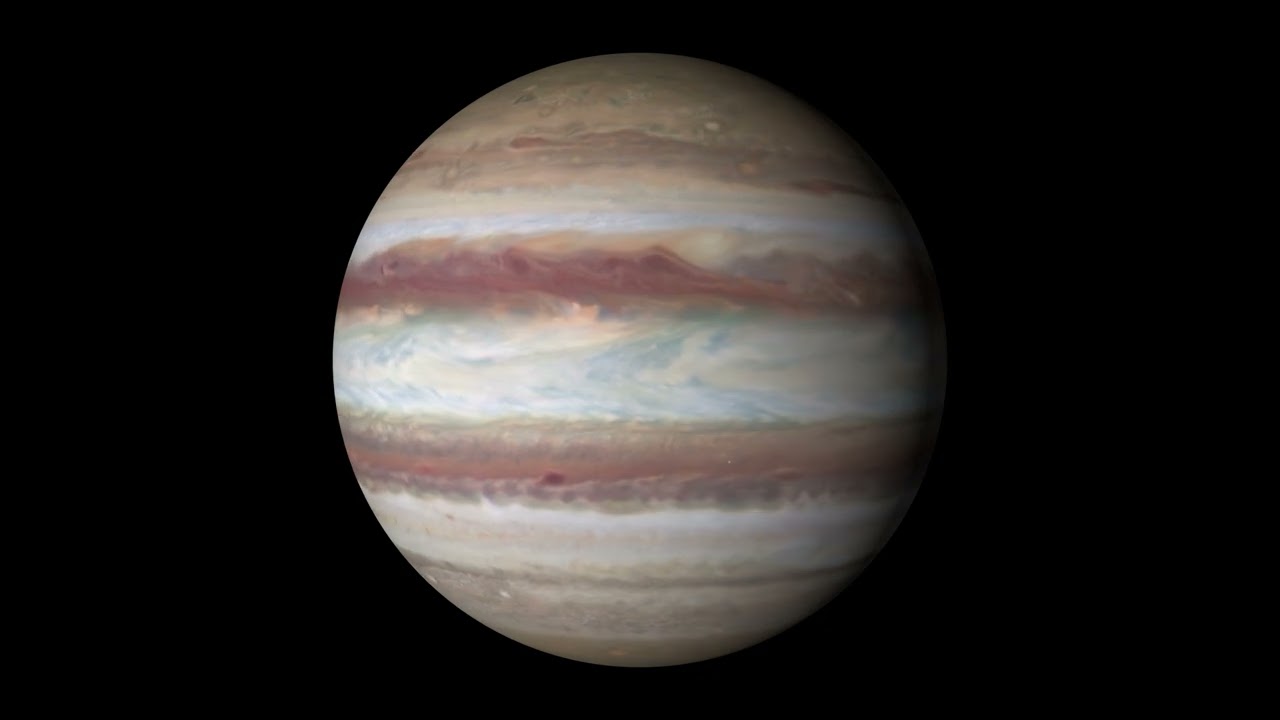 Jupiter Global Map From Hubble Opal Data (Animated Sequence 2)