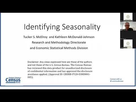 a1 Identifying Seasonality Tutorial by Tucker McElroy