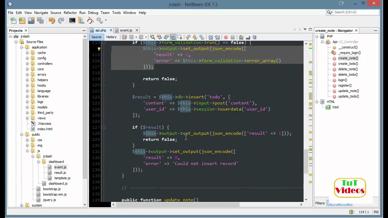 PHP Codeigniter - Advance javascript Structure - Lecture 7