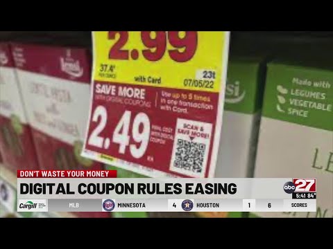 Don't Waste Your Money: Digital coupons rules ease