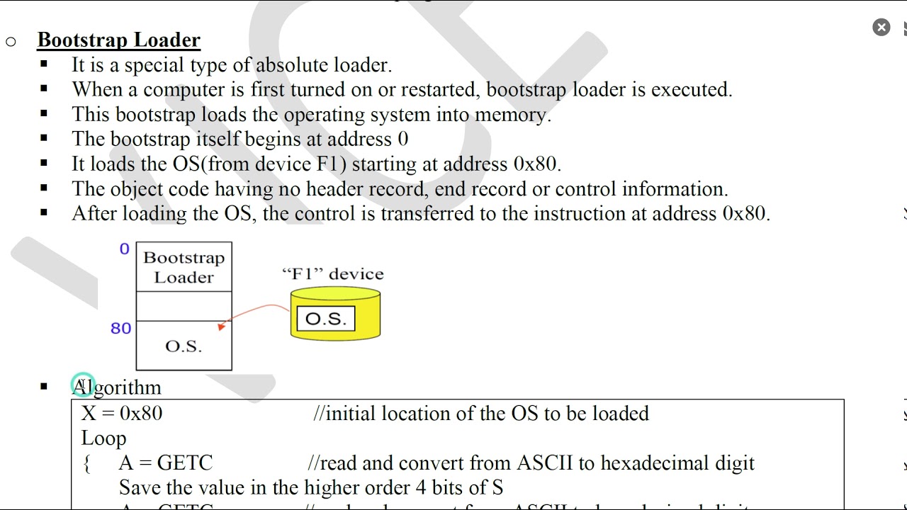 Module 4 - Linkers, Loaders, Absolute Loader, Bootstrap Loader