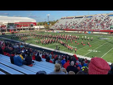 NIU Marching Band & Color Guard Time-lapse 10-16-2021 HMB