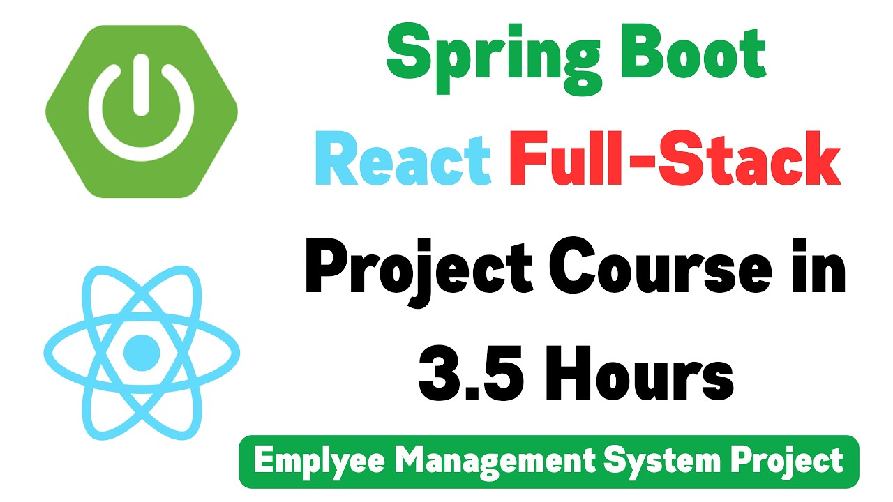 Spring Boot React JS Full-Stack Project | Employee Management System | Spring Boot React JS Course