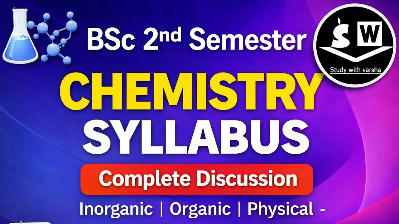 BSc 2nd Semester Chemistry Syllabus 2026 | All Units | BSc Sem 2 Chemistry 
