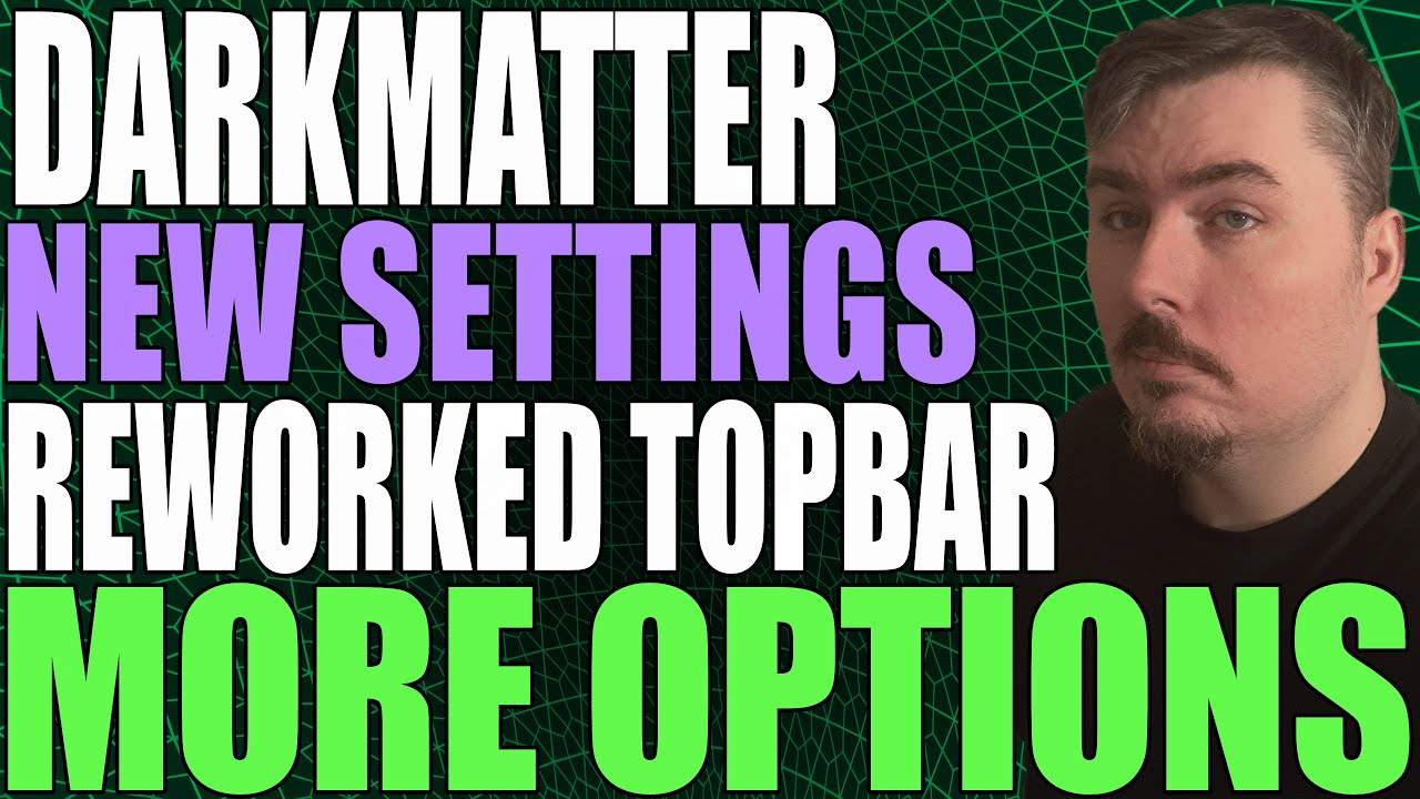 DarkMatter Shell Dotfiles Update: Movable TopBar & More for Hyprland!