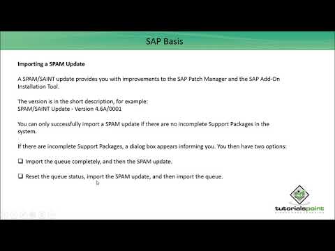 SAP Basis - SPAM Load & Update