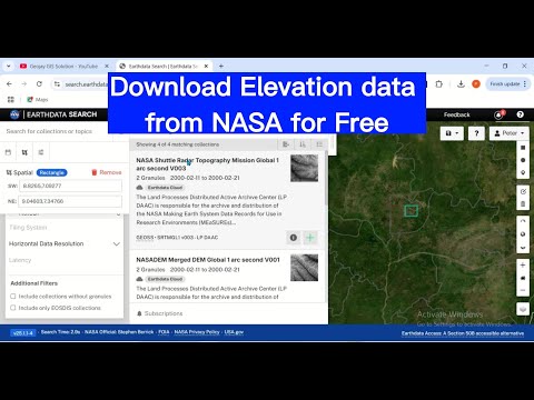 How to Download Elevation data from NASA Earth Data site for FREE
