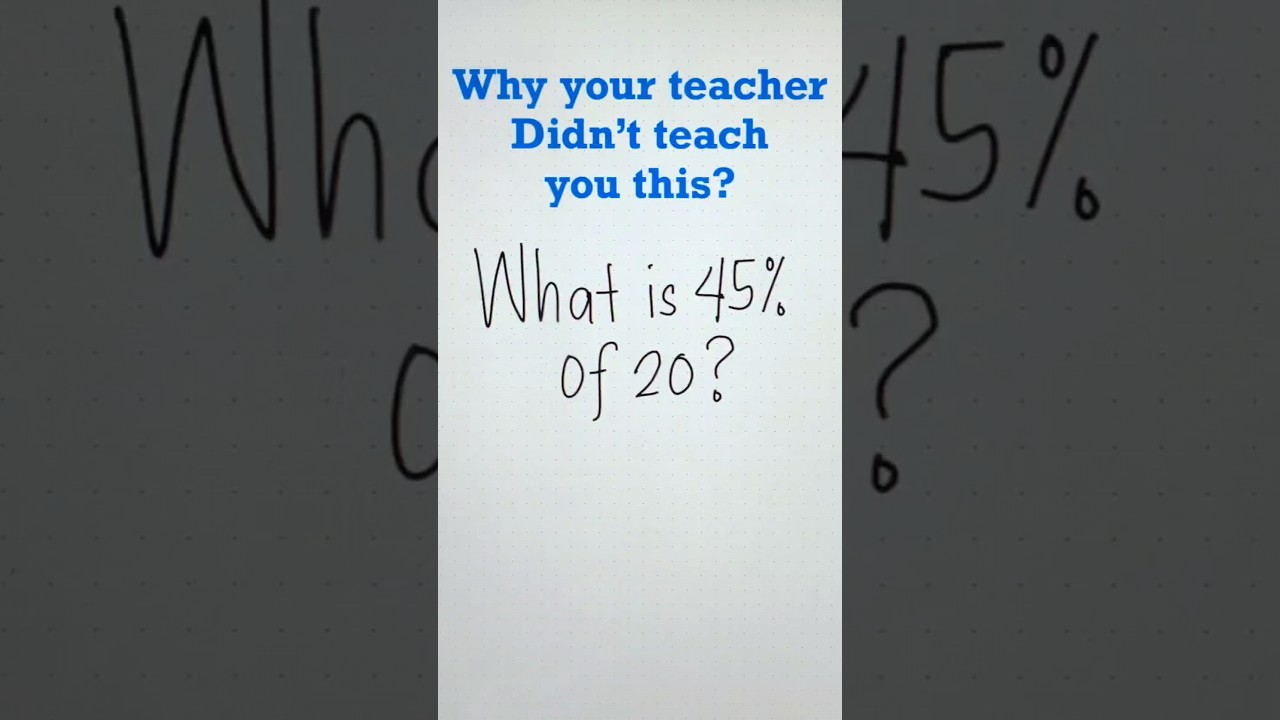 Easy Percent Hacks #mathtrickstutorial #maths #mathshack #mathtricks #mathematics