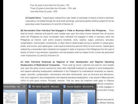 Taxation NIRC - Section 25 (Tax on Nonresident Alien Individual)