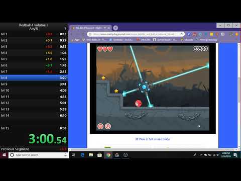 Red Ball 4 Volume 3 Any % Speed Run 7:24.83
