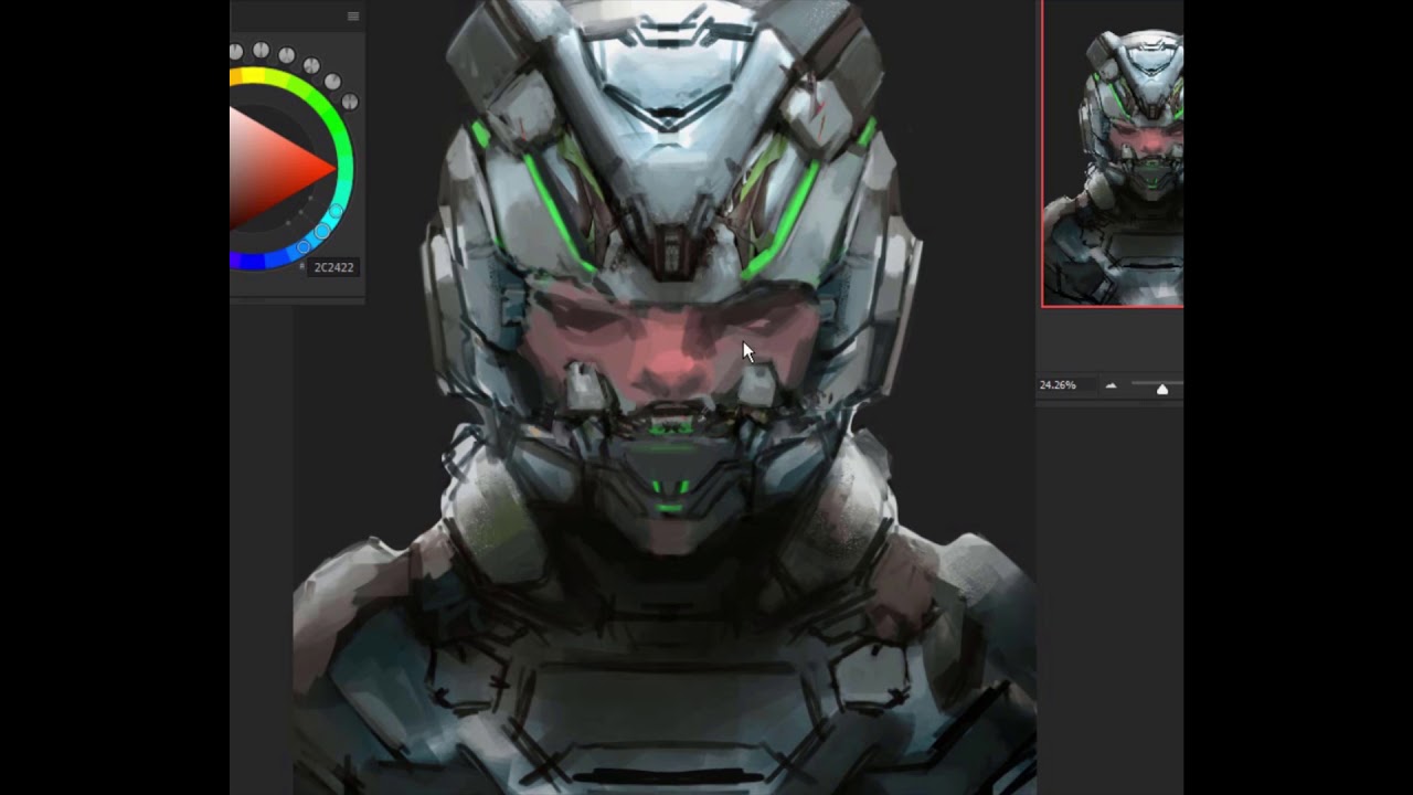 Darkness robot concept art