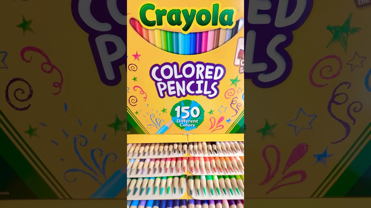 Unboxing Crayola Colored Pencils! 😍 #shorts #crayola #coloring #ocd #coloredpencils #colour #hobby
