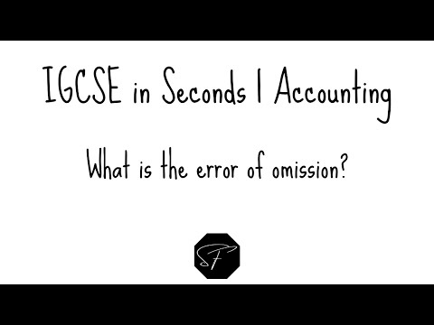 IGCSE in Seconds | What is the error of omission? | Shermann Foo