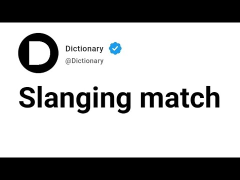 Slanging match Meaning In English