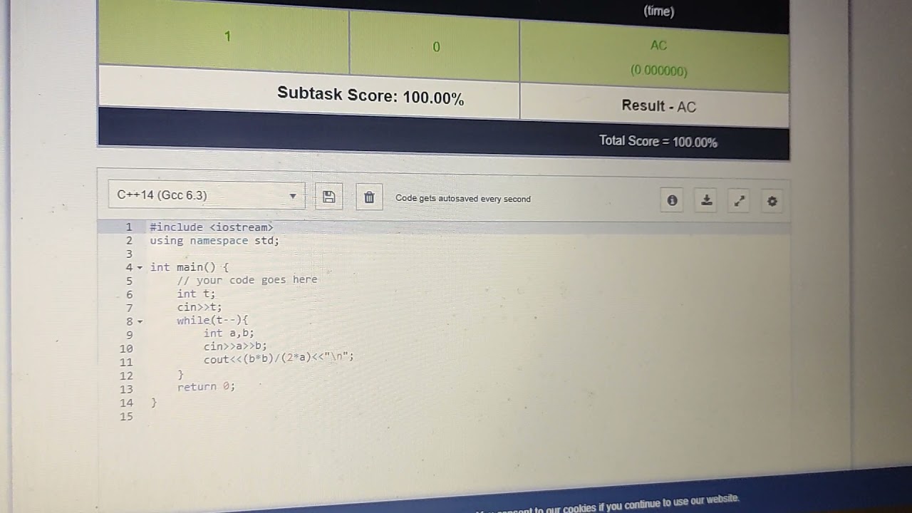 Relativity | CodeChef Starters July  long challenge 2021