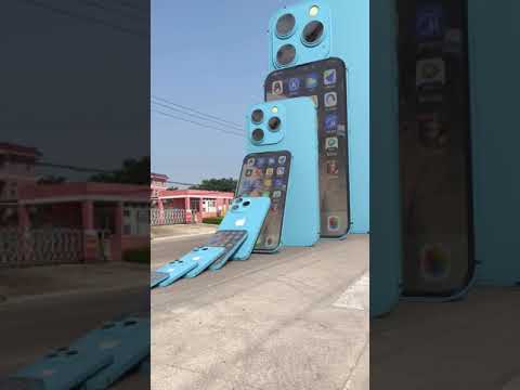big phone dominoes📱3D Special Effects | 3D Animation #shorts #vfxhd