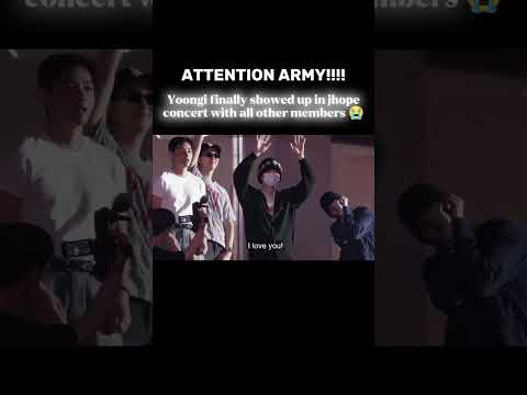 First OT7 reunion after military on anniversary ๐โจ๐ธ #concert #bts #fypใทใviral #trending