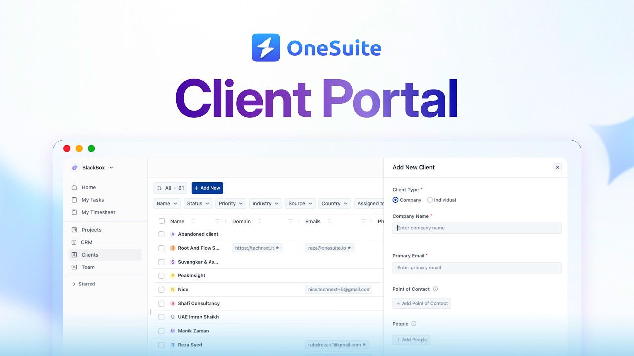 How to Use the OneSuite Client Portal as a Client | Full Overview