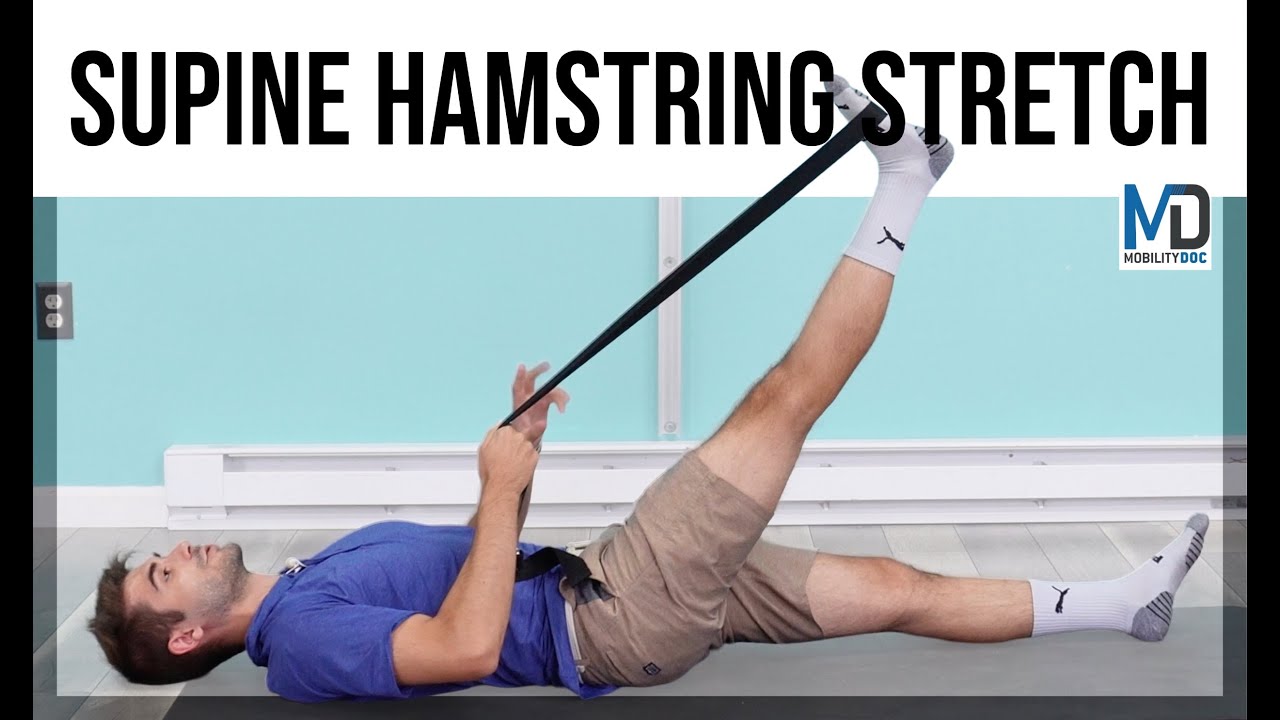 Is One Leg Tighter Than The Other? Find Out with the Supine Hamstring Stretch!