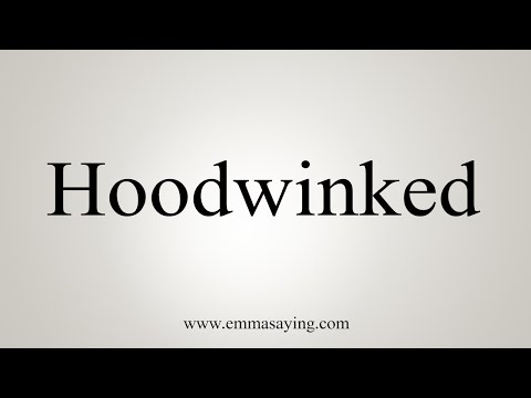 How To Say Hoodwinked