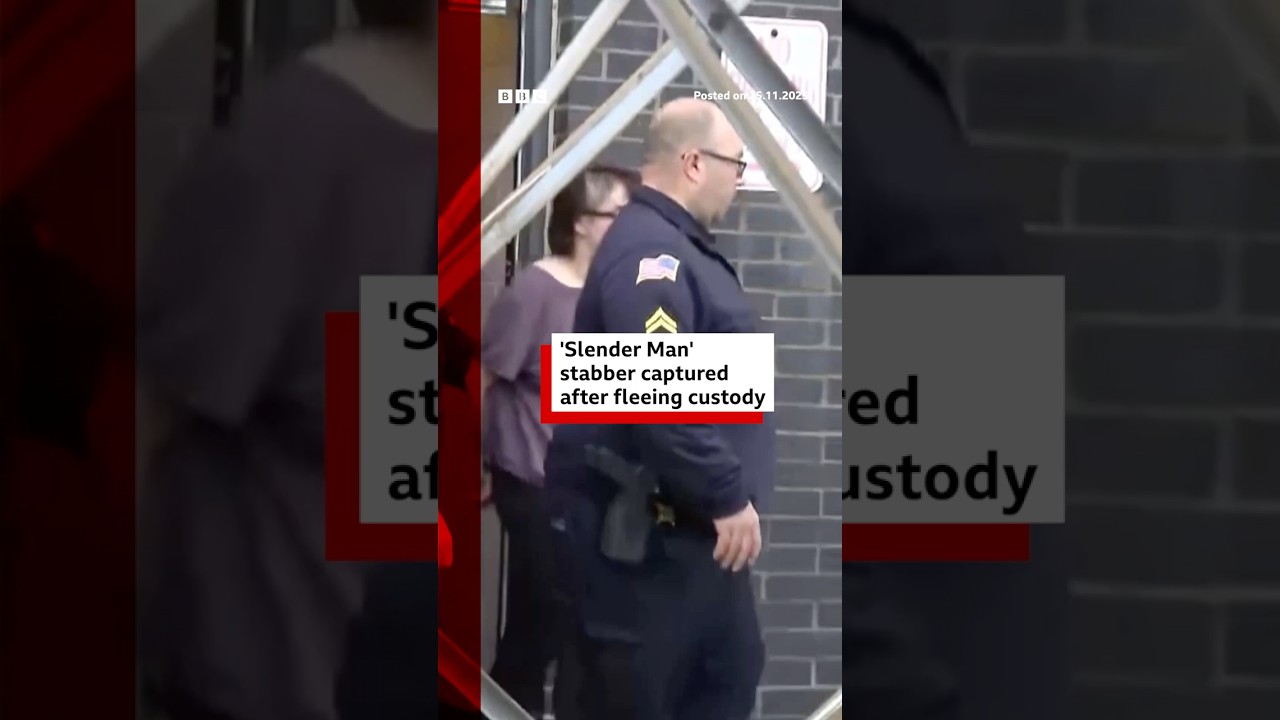 Morgan Geyser, the 'Slender Man' stabber, captured after fleeing custody. #BBCNews