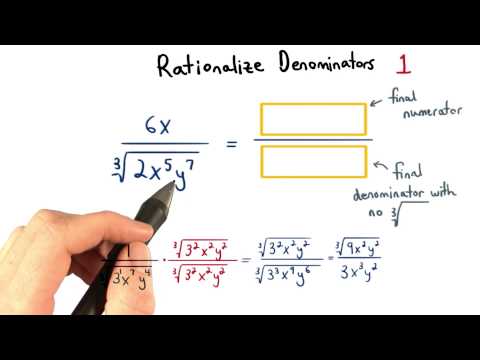 Rationalize Denominators 1 - Visualizing Algebra