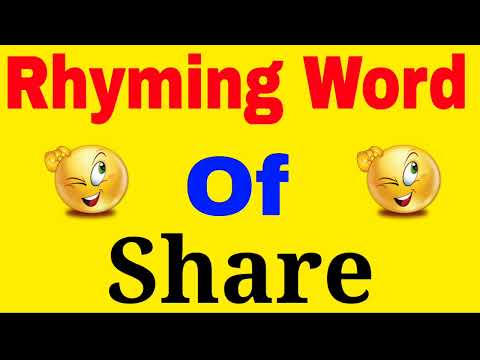 Share ka rhyming word | 2 Rhyming words of Share | Share ka rhyming word kya hai