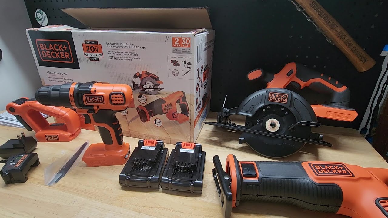 What You Need To Know About This Black + Decker 4 Tool Combo Kit!