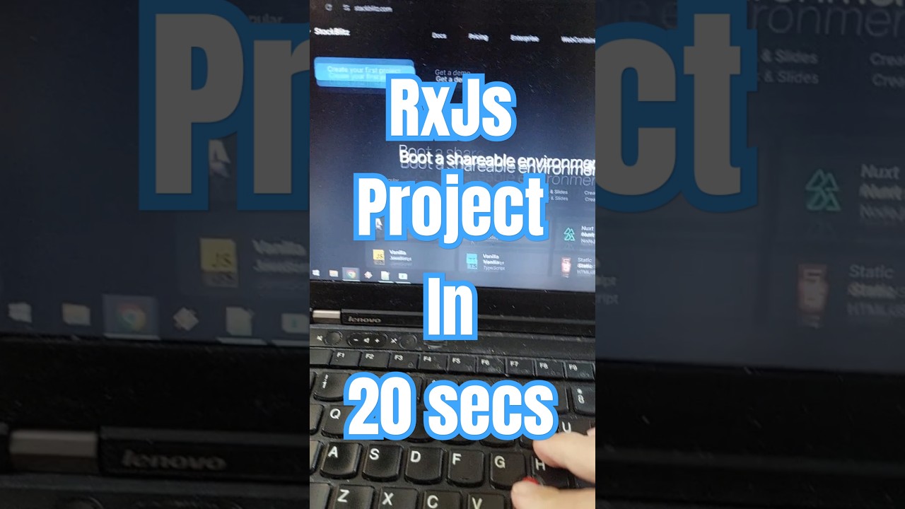Start RxJs project in 20seconds! #rxjs #stackblitz #javascript #rapiddevelopment #developerslife