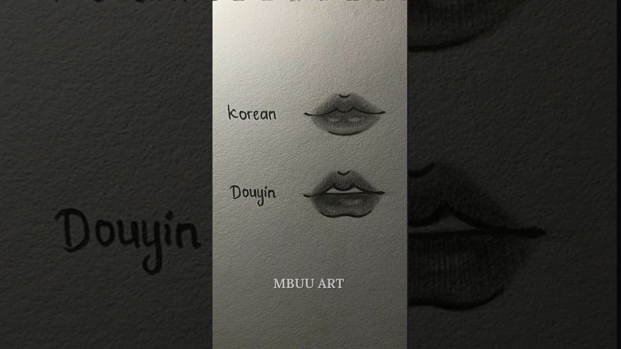 How to draw Different Lip's Korean&Douyin Tutorial✏️ #drawing #tutorial #howtodraw #lips #art