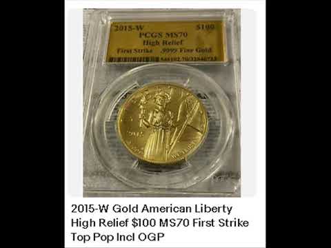 2015-W Gold American Liberty High Relief $100 MS70 First Strike Top Pop Incl OGP