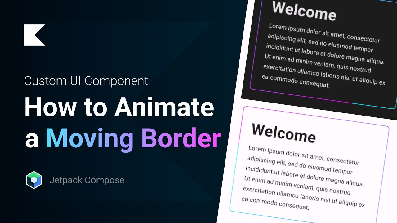 Implement an Animated Border on your component with Jetpack Compose!
