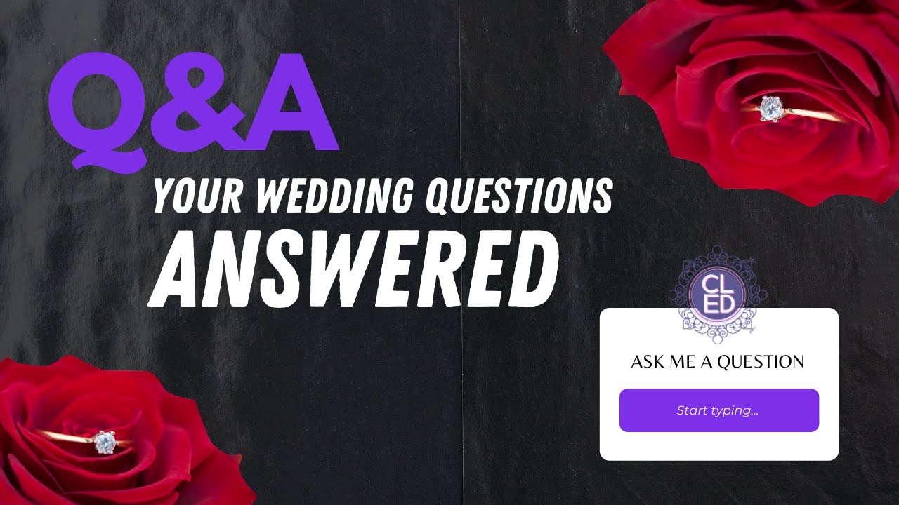 YOUR Wedding Questions ANSWERED | Q&A
