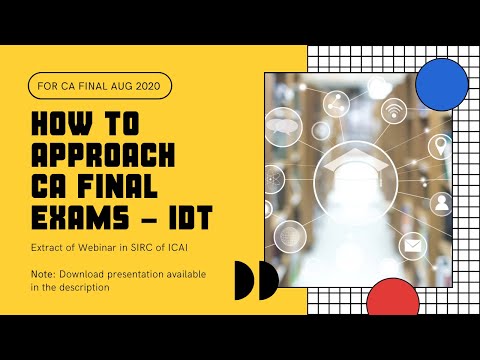 How to Approach CA Exams - CA Final August 2020