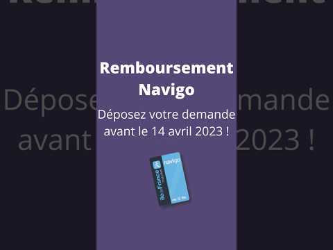 Remboursement pass navigo
