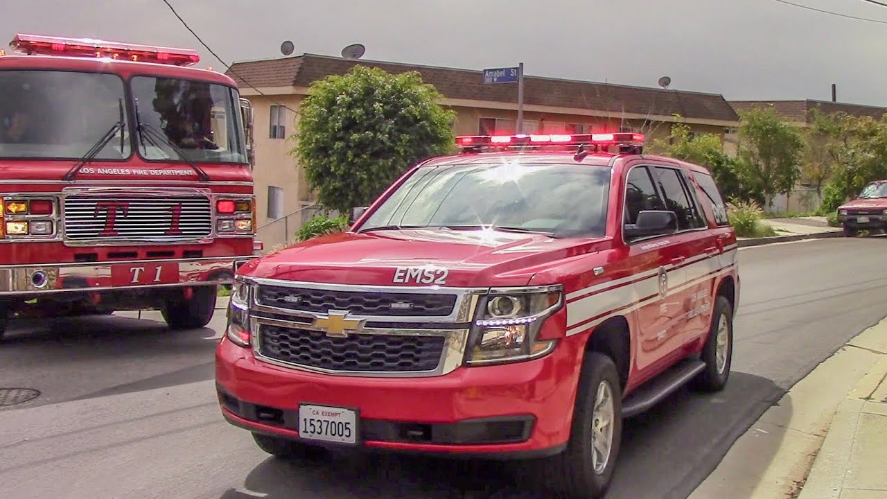 LAFD Battalion 2 Units - Structure Fire Response